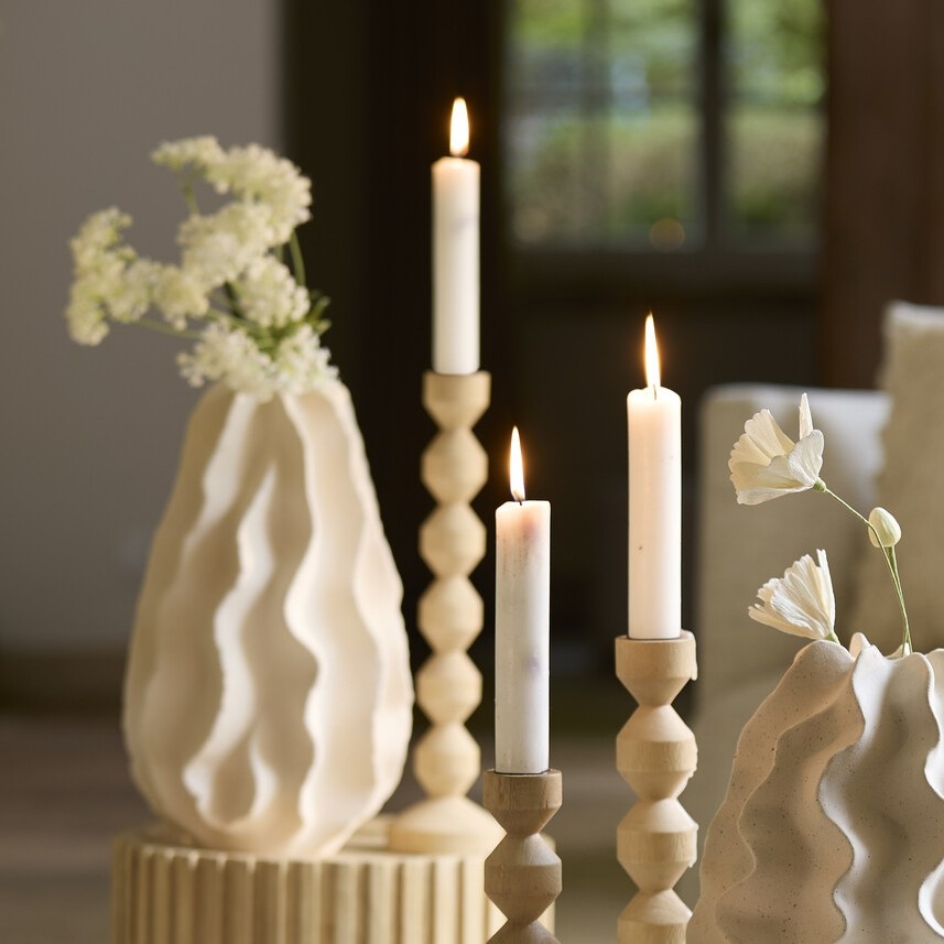 Vaas Deco Ø22,5X37,5 cm NELANI mat crème - Gratis thuisbezorgd - De ...