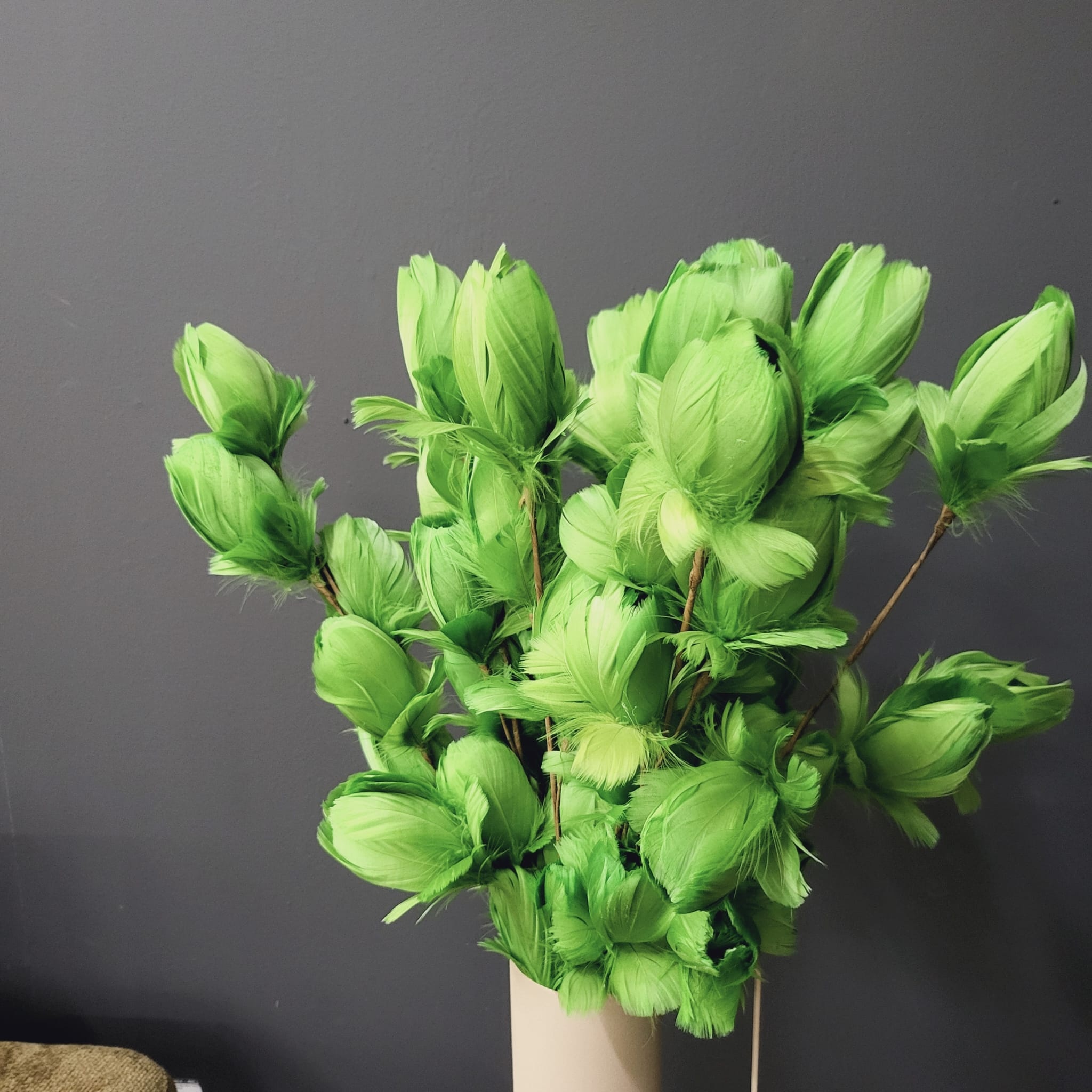 Ornament 6 bloemen 90 cm TULIP groen - De Woon Winkel
