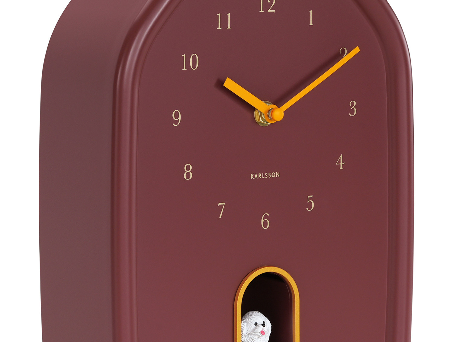 Karlsson Modern Doggy – Design Wandklok met Hond – 29.1 cm - Burgundy ...