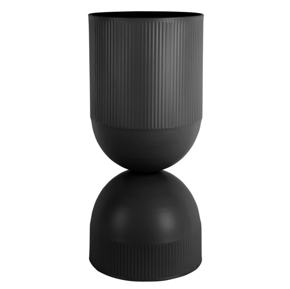 Plantenpot Tonar XL – Stijlvol & Omkeerbaar | Present Time l Zwart - De ...