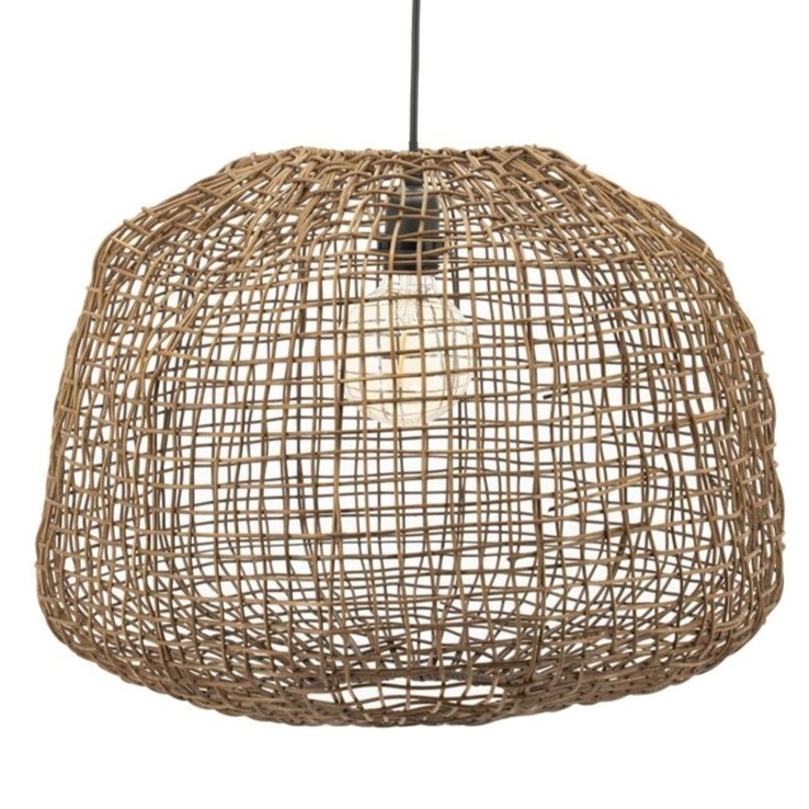 By Boo Hanglamp Hata groot – rattan hanglamp 49,5x49,5x40 cm - De Woon ...