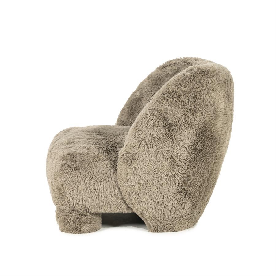 Fauteuil Samson – Taupe Doodle stof | Eleonora - De Woon Winkel