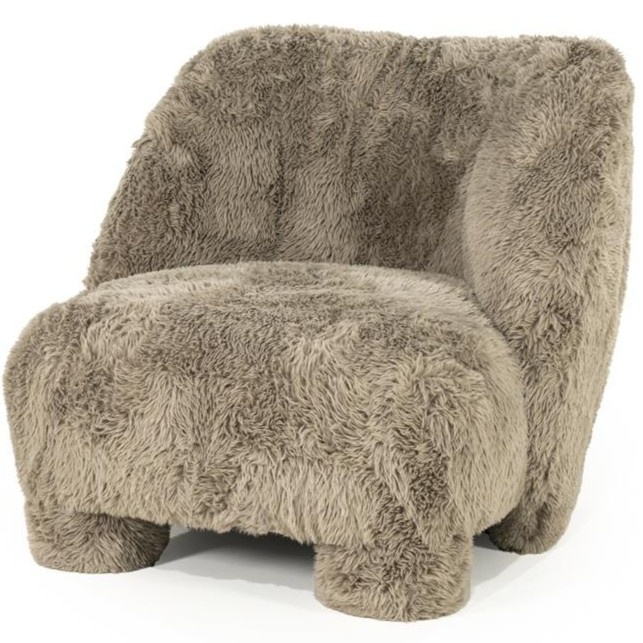 Fauteuil Samson – Taupe Doodle stof | Eleonora - De Woon Winkel