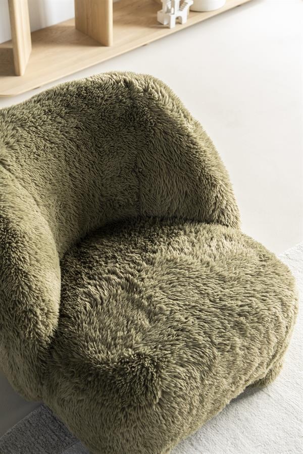 Fauteuil Samson – Groene Doodle stof | Eleonora - De Woon Winkel