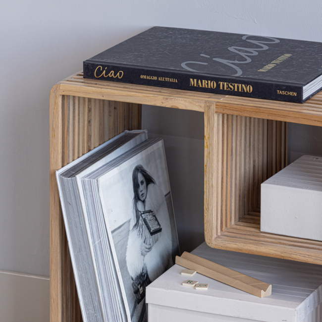 Jasmijn Sidetable Recycled Teak Naturel - De Woon Winkel