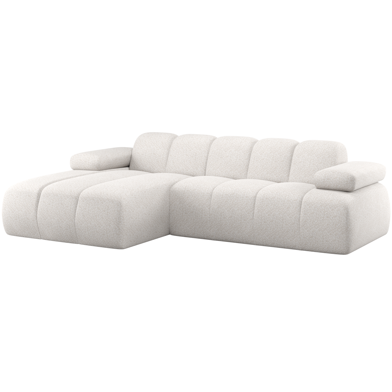 Mojo Chaise Longue Bank Links Wollig Ecru - De Woon Winkel