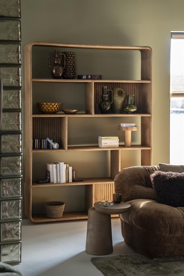 Kast Rigato Groot van By-Boo – Stijlvolle open kast van mangohout - De ...
