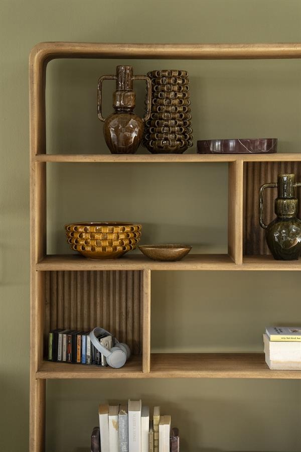 Kast Rigato Groot van By-Boo – Stijlvolle open kast van mangohout - De ...