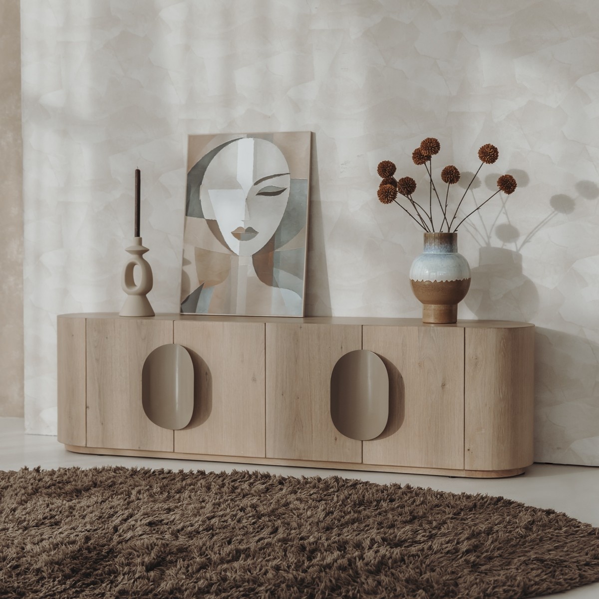 Allure TV-meubel White Wash 180 cm – Tower Living | Stijlvol &Ruim - De ...