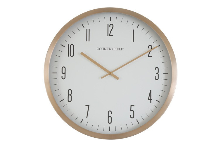 Wandklok Antoin M goud / wit – Countryfield kopen - De Woon Winkel