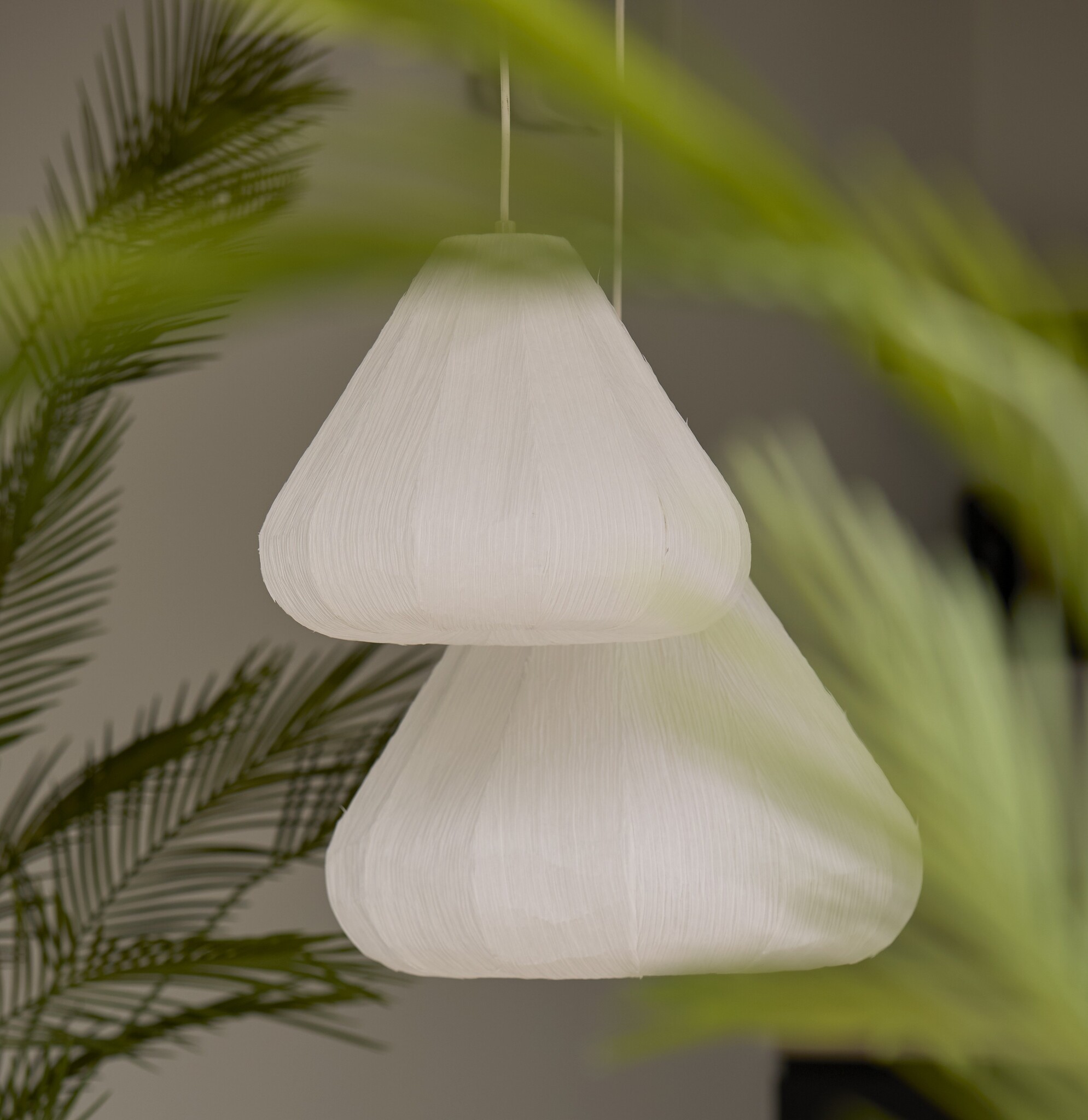 Hanglamp Sarella Ø45 cm wit papier | Light & Living - De Woon Winkel
