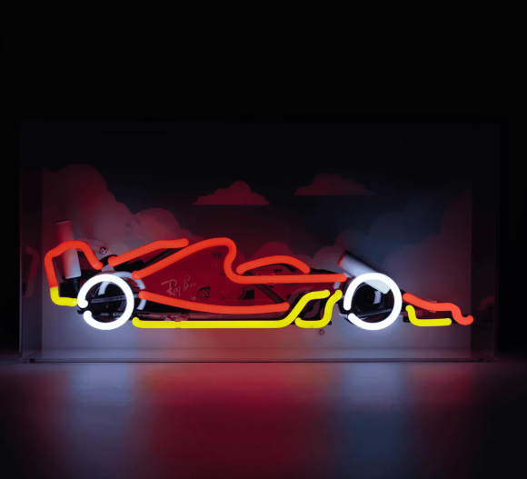 Formula Racing Car Neon Box Sign | F1 Neon Lamp in Acryl Box - De Woon ...