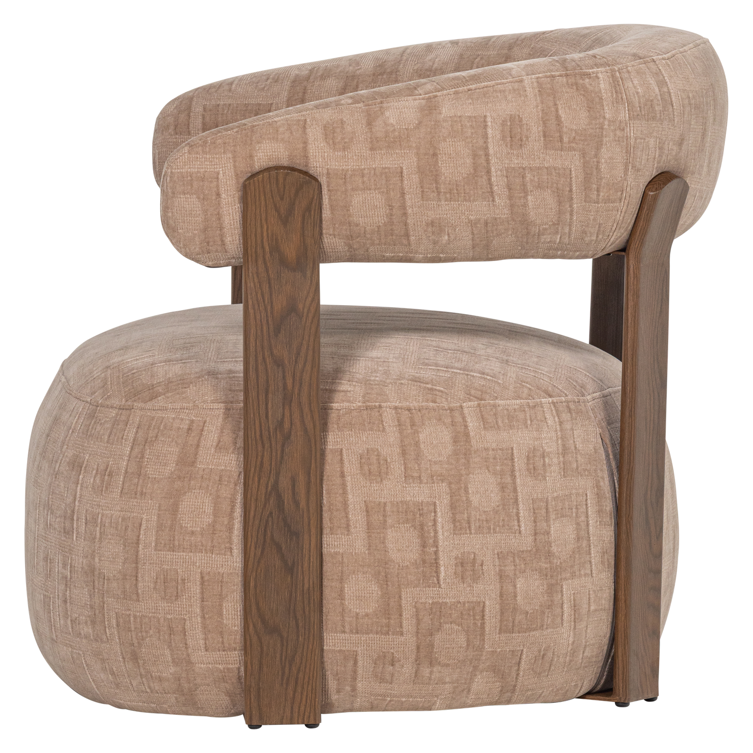 Foon Fauteuil 3d Structuurstof Zand [fsc] l Woood - De Woon Winkel