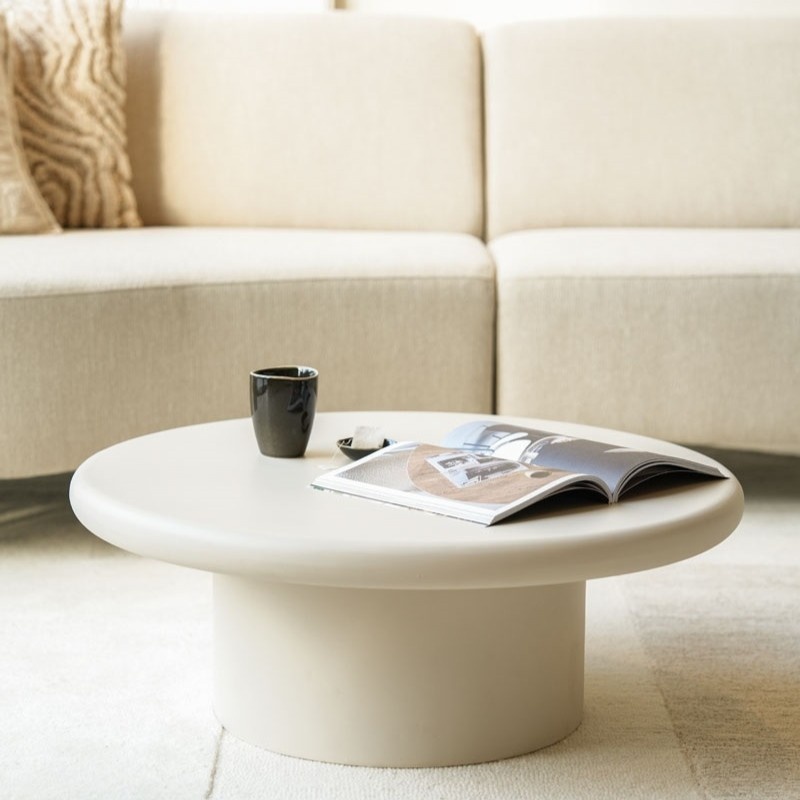 Salontafel Jade Eleonora | Ronde minimalistische tafel - De Woon Winkel