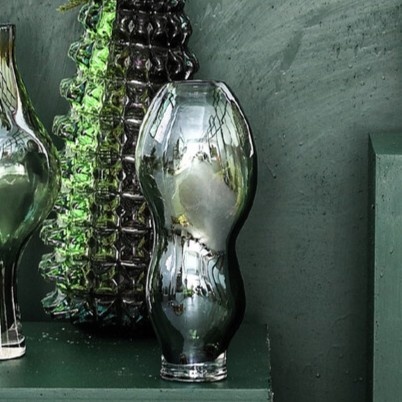 Vaas Naima Sage glas organisch type A - De Woon Winkel