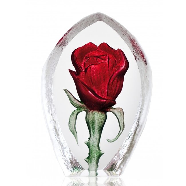 Mats Jonasson roos van kristal | Grootste collectie bloemen van glas ...