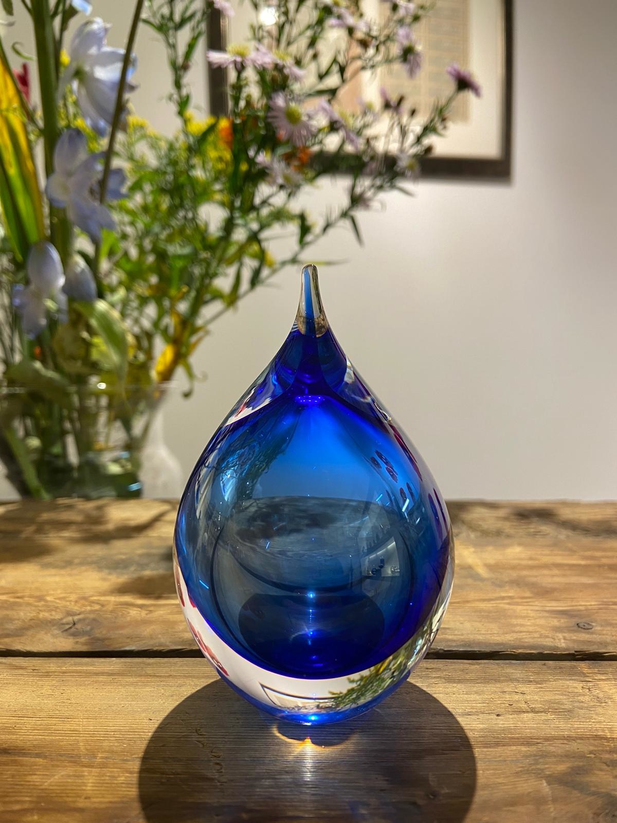 Prachtig gekleurde Leerdamse druppel | Grote collectie Kristal-Glas ...