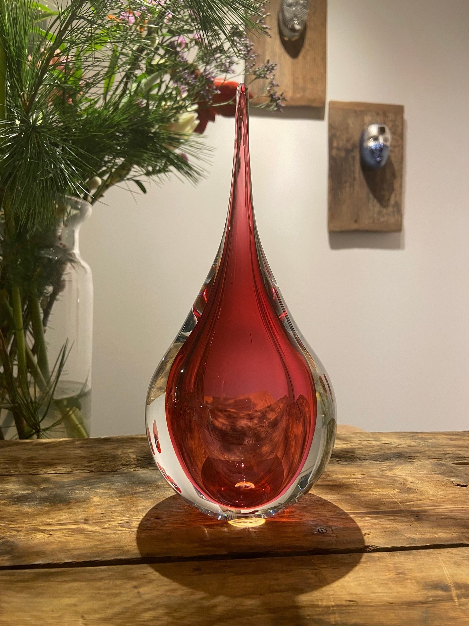 Prachtig gekleurde Leerdamse druppel | Grote collectie Kristal-Glas ...