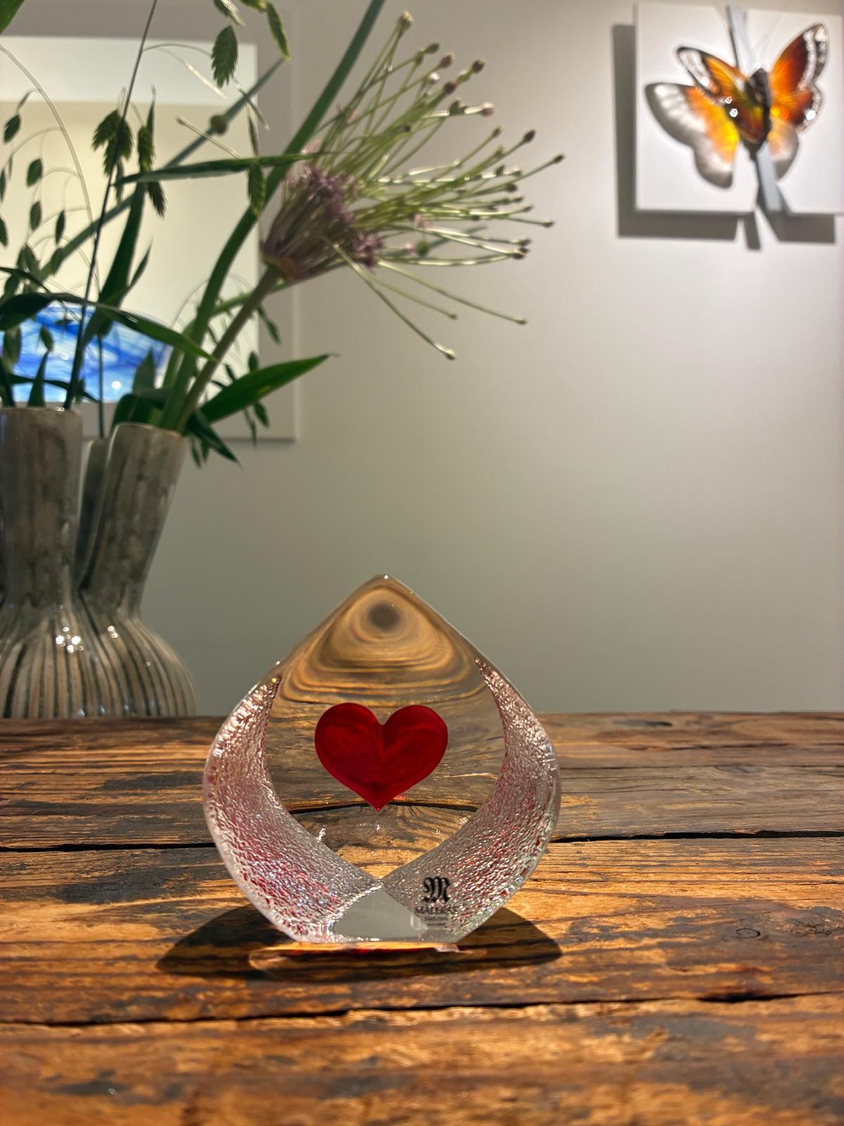 Mats Jonasson 'Hart' | Grootste collectie Glaskunst Leerdam - Kristal ...