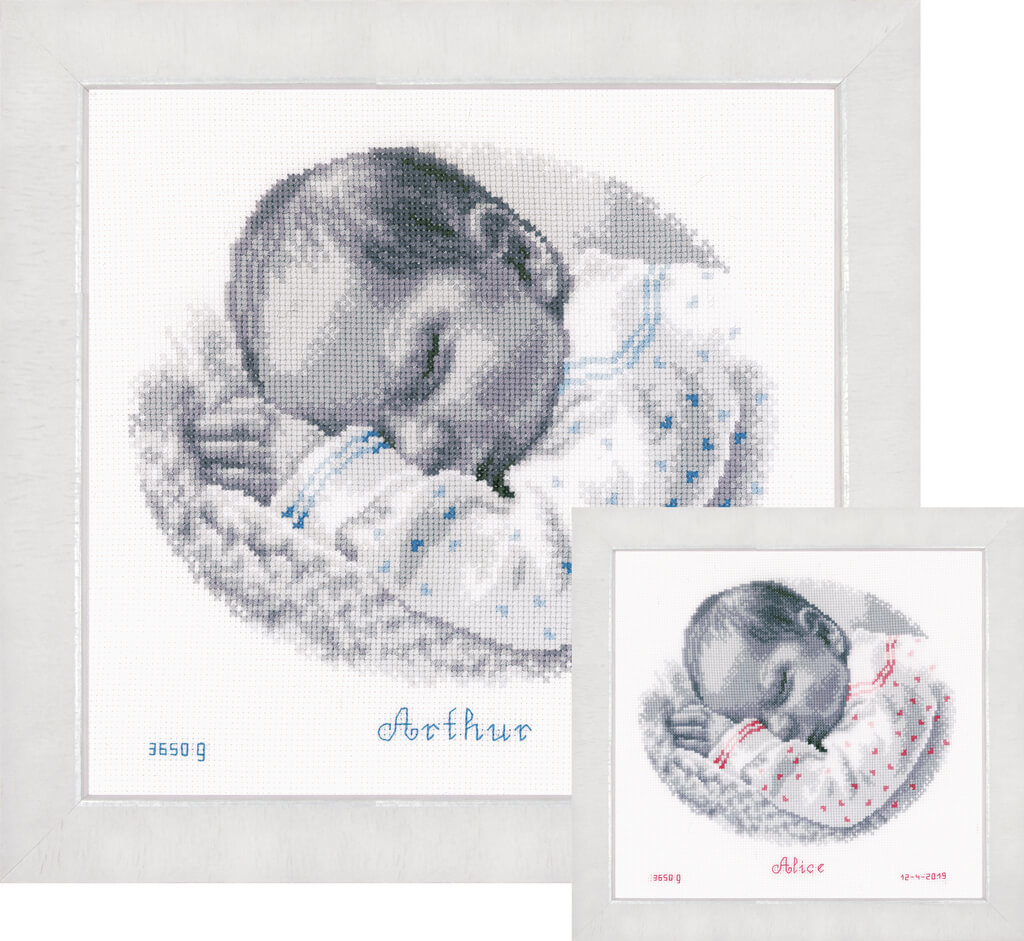 Vervaco Geboortetegel Slapende Baby 0169612 - Art en Hobby