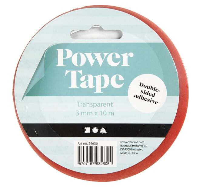 Power tape 3 mm x 10 meter - Art en Hobby
