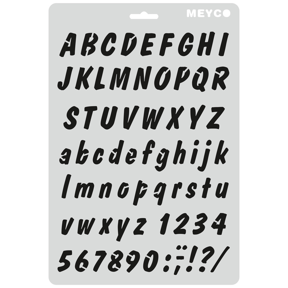 Sjabloon Alfabet Handschrift A4 Kopen - Art en Hobby