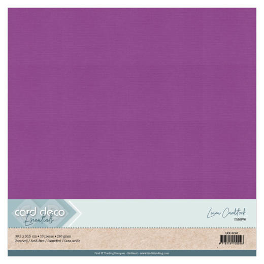 Linnenkarton Cardstock SC Mauve - Art en Hobby