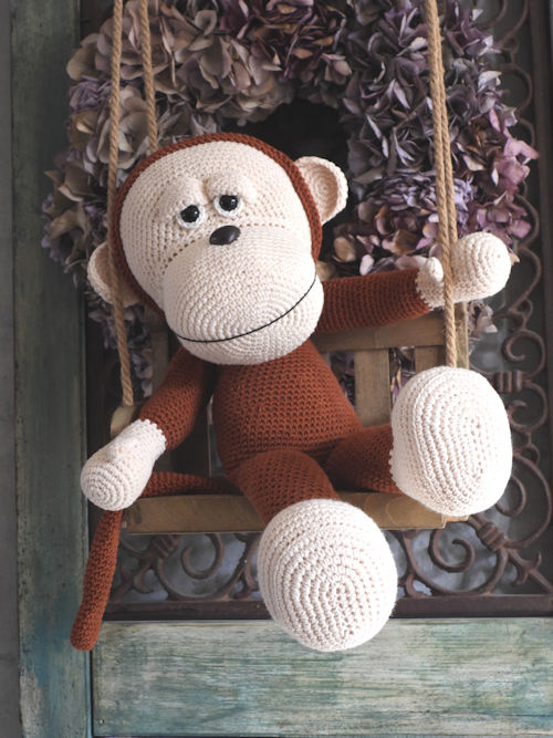 XXL Funny Monkey basic Rusty staand of zittend Kopen - Art en Hobby