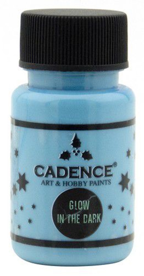 Cadence Glow in the dark Blauw 50 ml - Art en Hobby