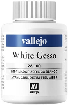 Vallejo Wiite Gesso voor acrylverf 85 ml - Art en Hobby