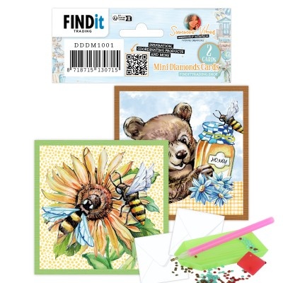 Dotty Designs Mini Diamond Cards Set Bee Honey Kopen - Art en Hobby