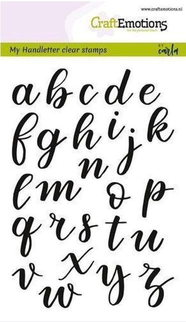 CraftEmotions Die - alfabet handlettering kleine letters Card - Art en ...