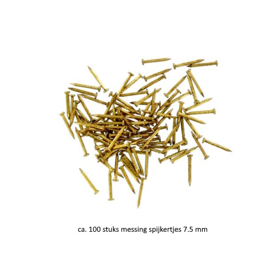 Model Craft Messing Spijkertjes ca. 100 stuks 7.5 mm Kopen? - Art en Hobby