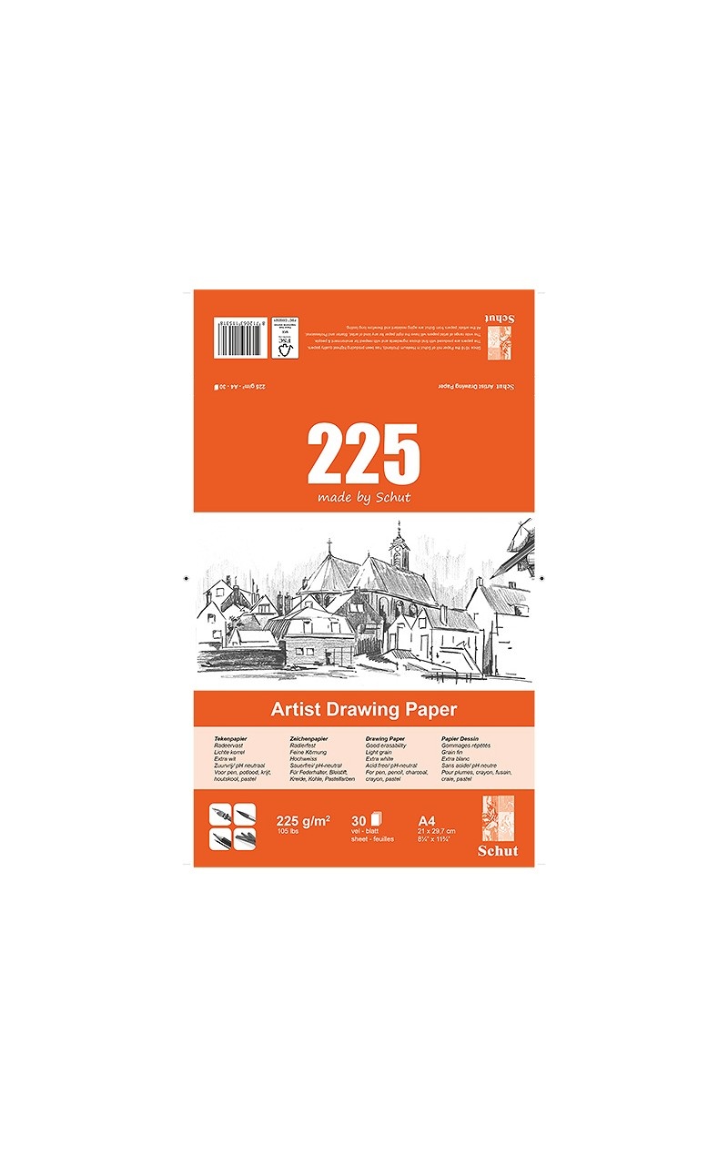 Schut Artist Drawing Paper 225 gram 30 vel | Tekenpapier Kopen - Art en ...