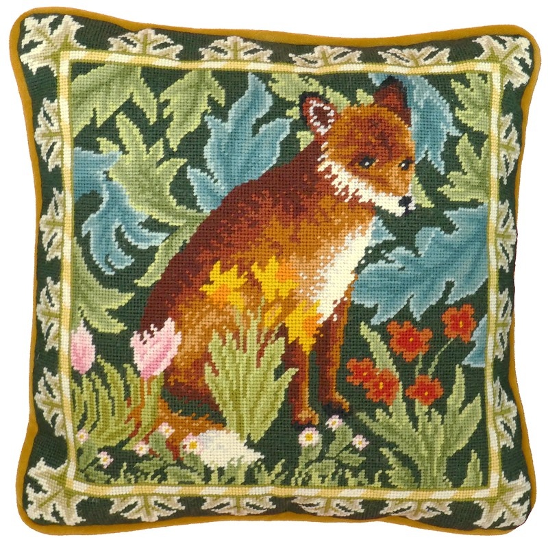 Bothy Threads Petit Point Borduurkussen Woodland Fox Tapestry - Art en ...