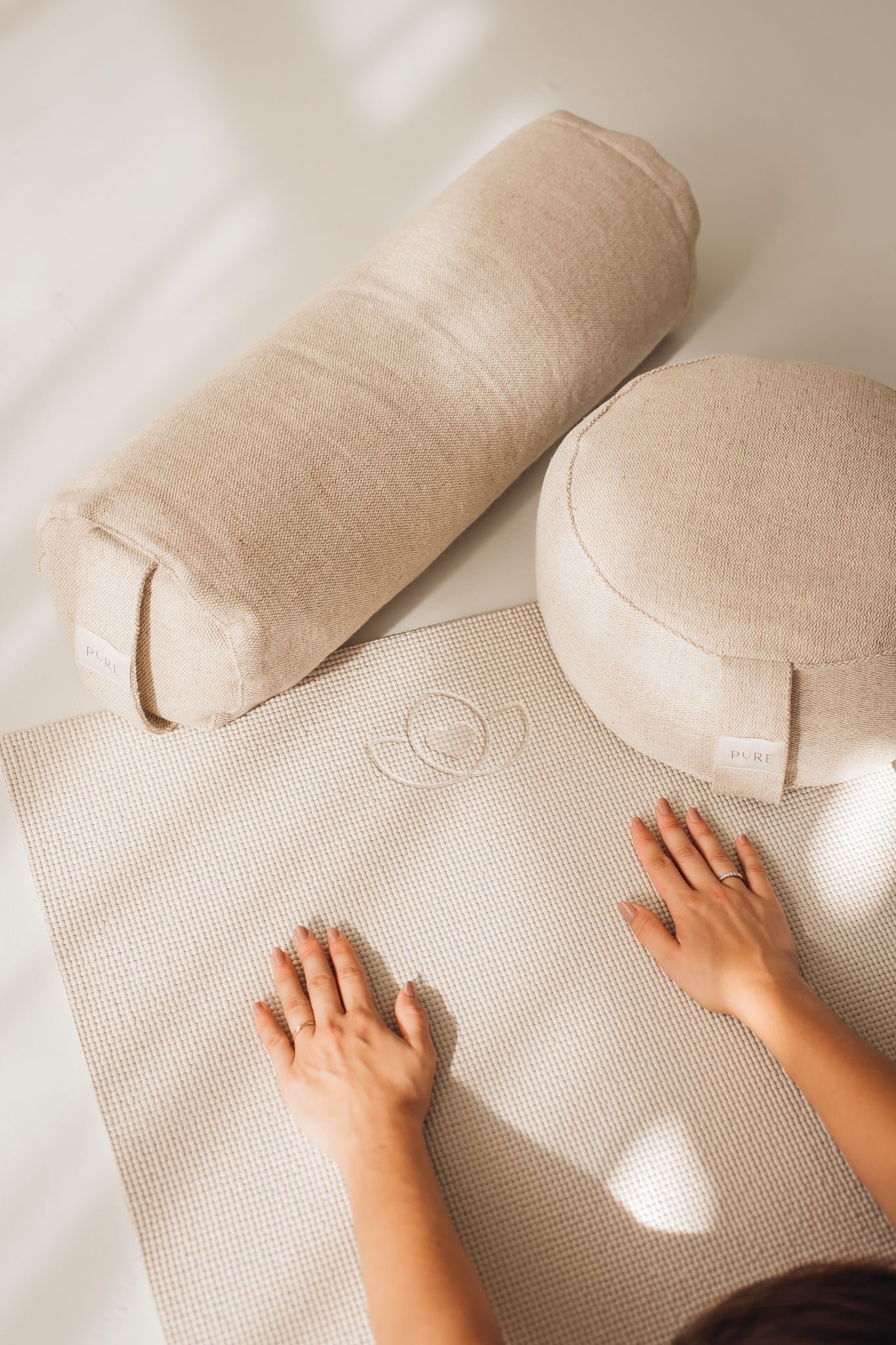 Bolster eco jute naturel rond - Pure - Superyoga
