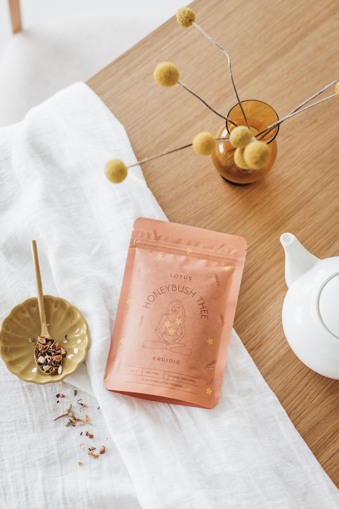 Kruidige honeybush thee - Lotus - Superyoga