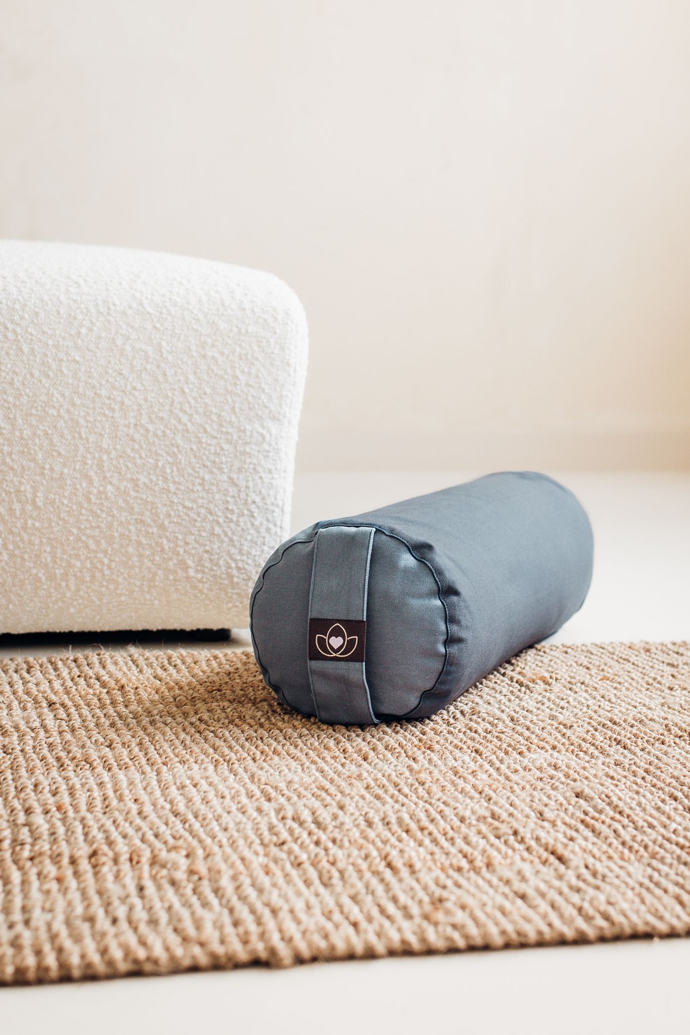 Bolster eco antraciet rond - Lotus - Superyoga