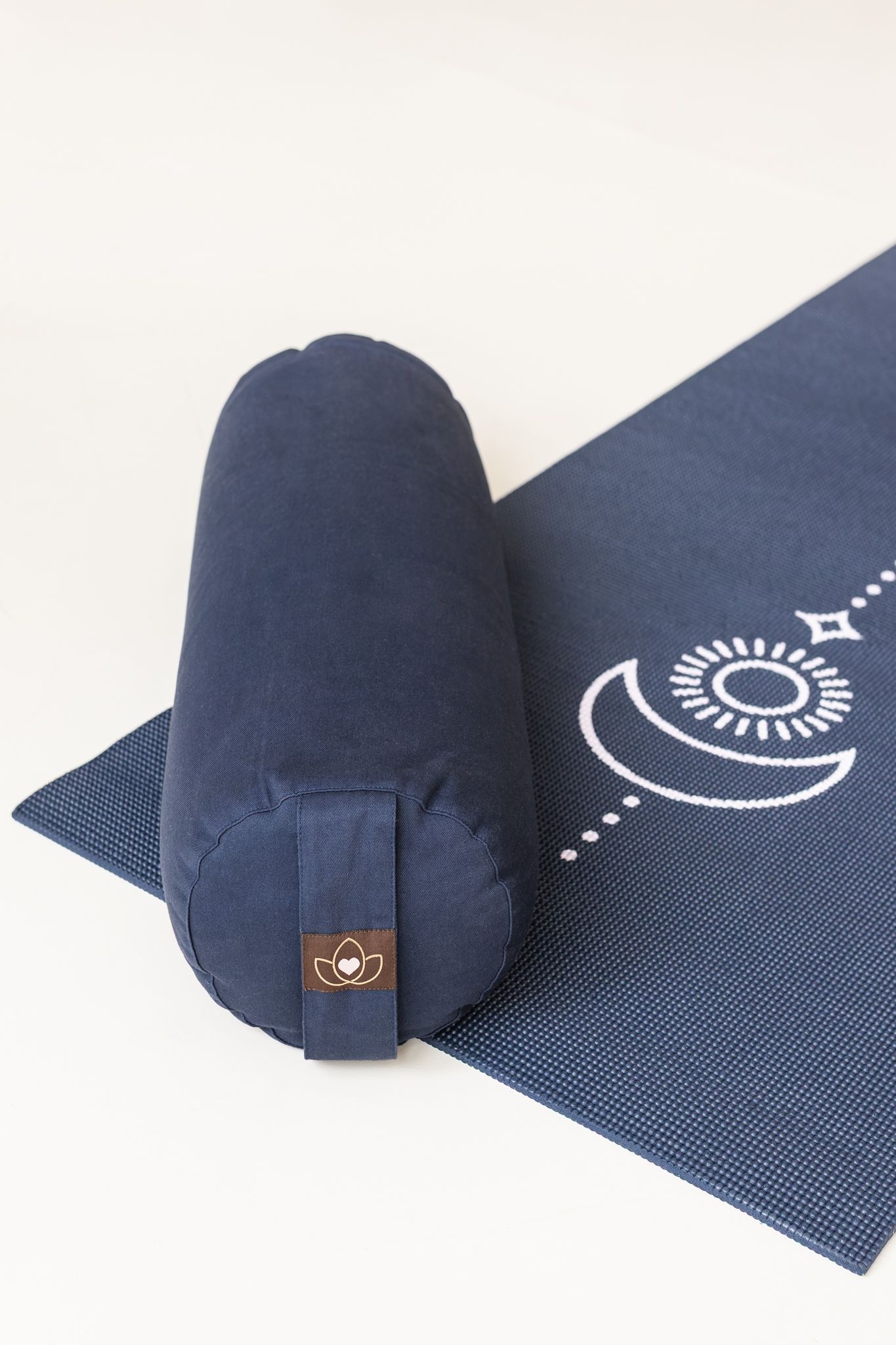 Bolster eco indigo rond - Lotus - Superyoga