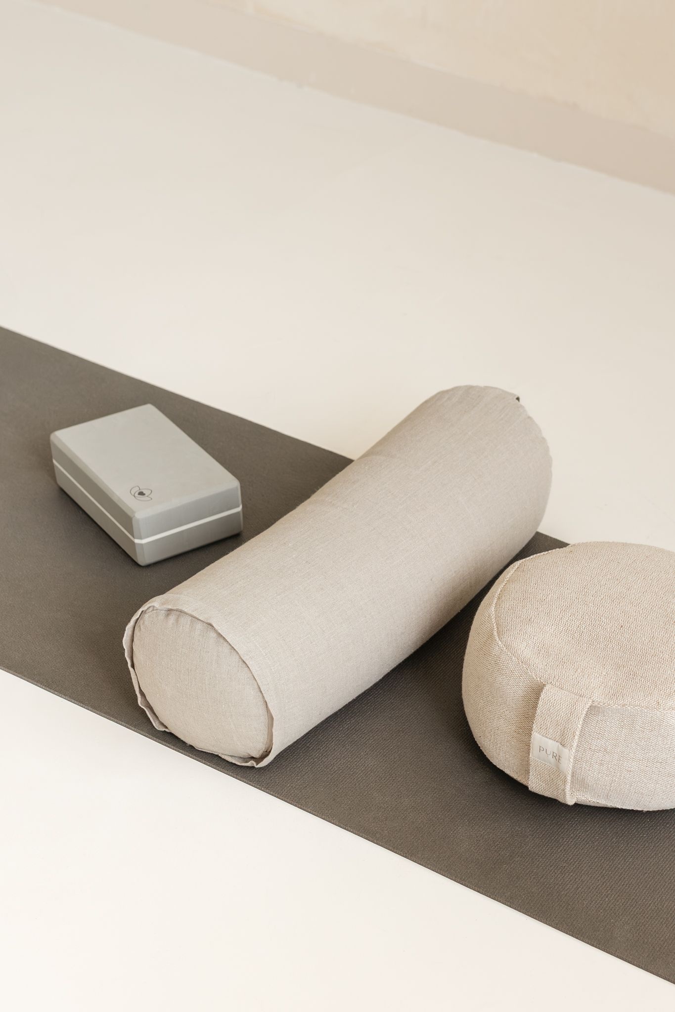 Bolster eco hennep rond - Pure - Superyoga
