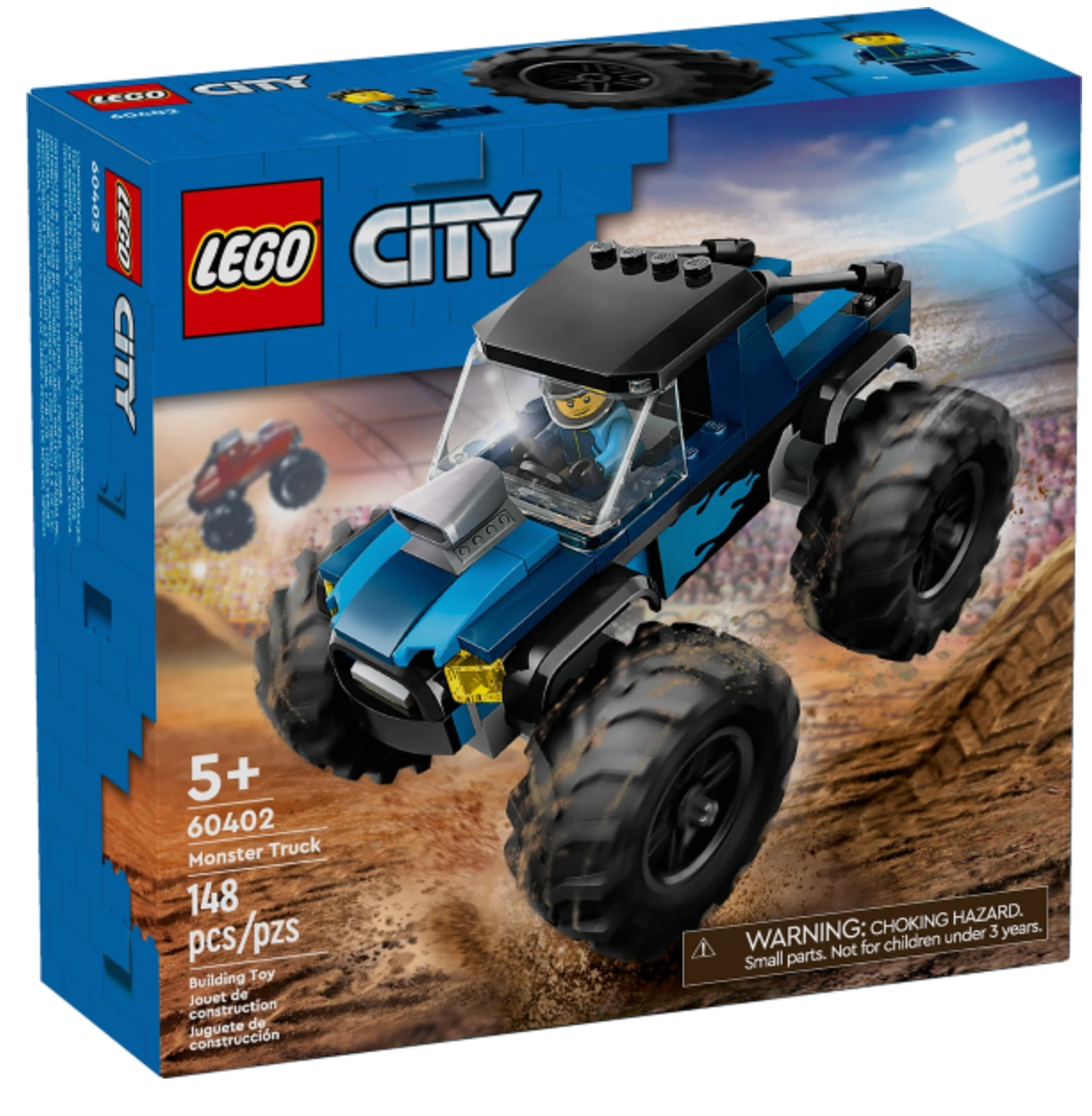 LEGO City 60402 Blauwe monstertruck - Jan's Steen