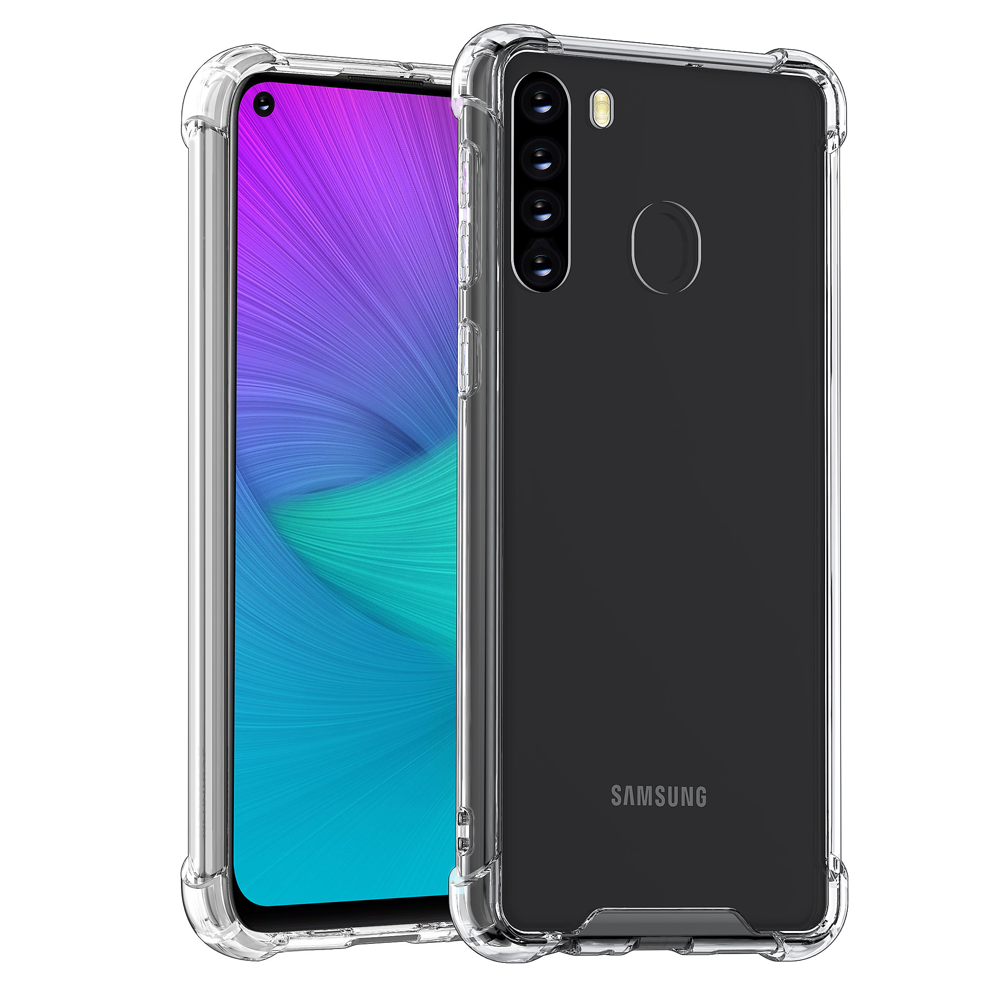 Samsung Galaxy A21 Transparant Backcover hoesje - silicone - NT Mobiel ...