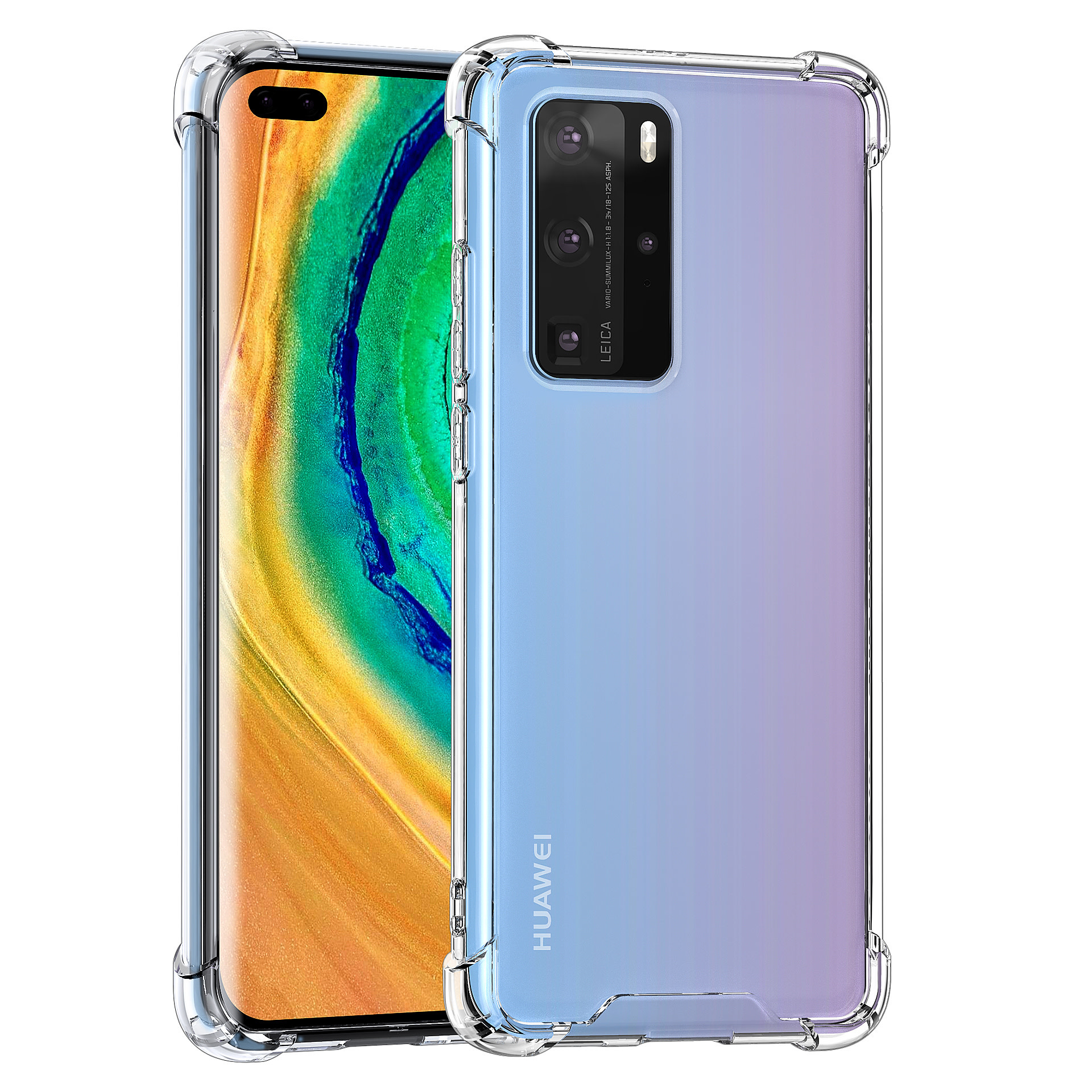 Huawei P40 Pro Transparant Backcover hoesje - silicone