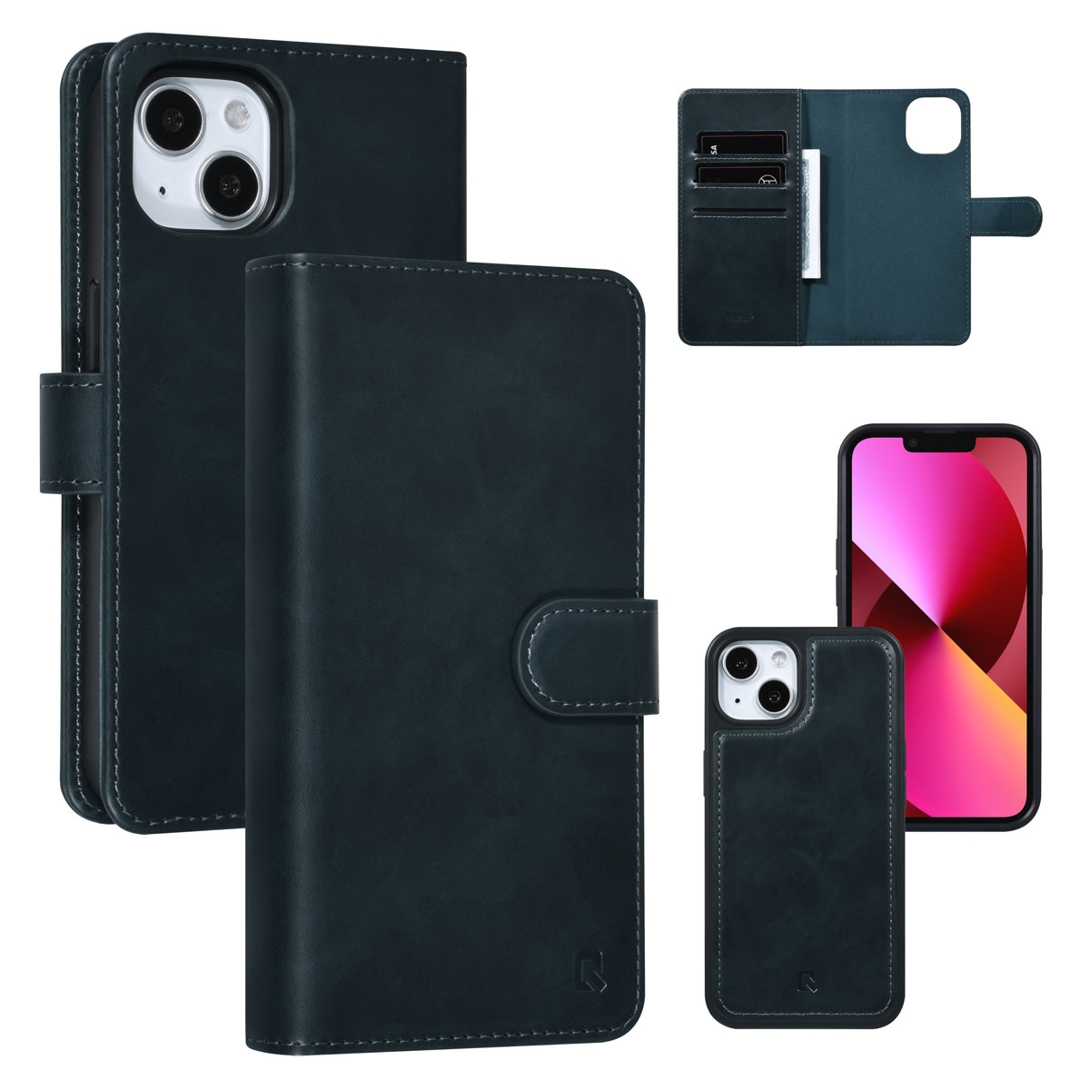 UNIQ Accessory iPhone 13 & 14 2 in 1 Book type and back cover card hol ...