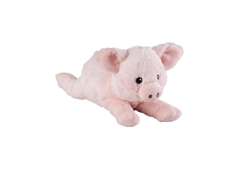 Warmies knuffel Mini varken - Roos met witte Stippen