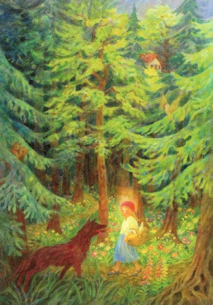 Rotkäppchen - Märchenpostkarten im Postkartenshop Berlin kaufen ...