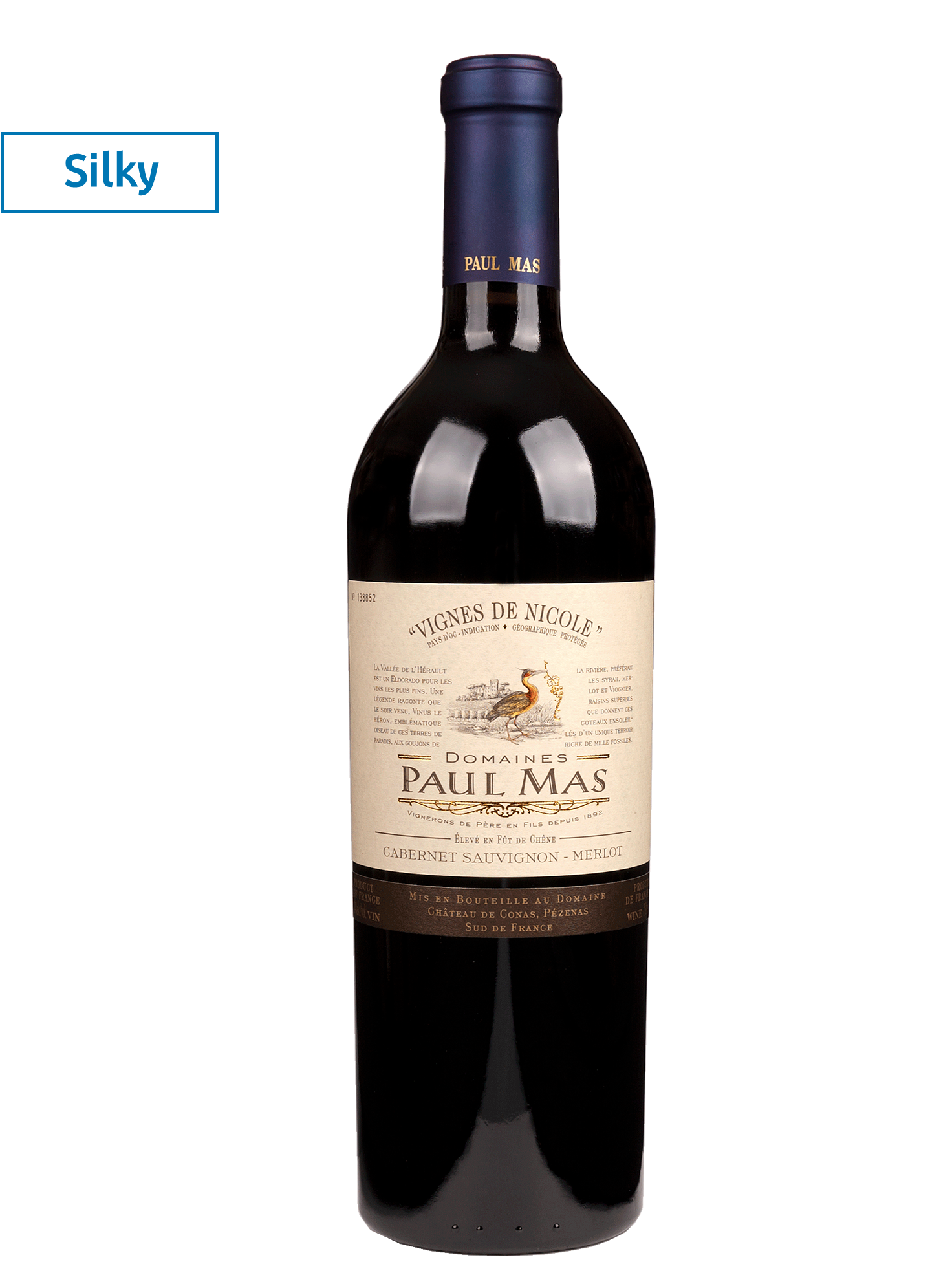 Paul Mas Vignes de Nicole Cabernet Sauvignon Merlot - de Wynboer