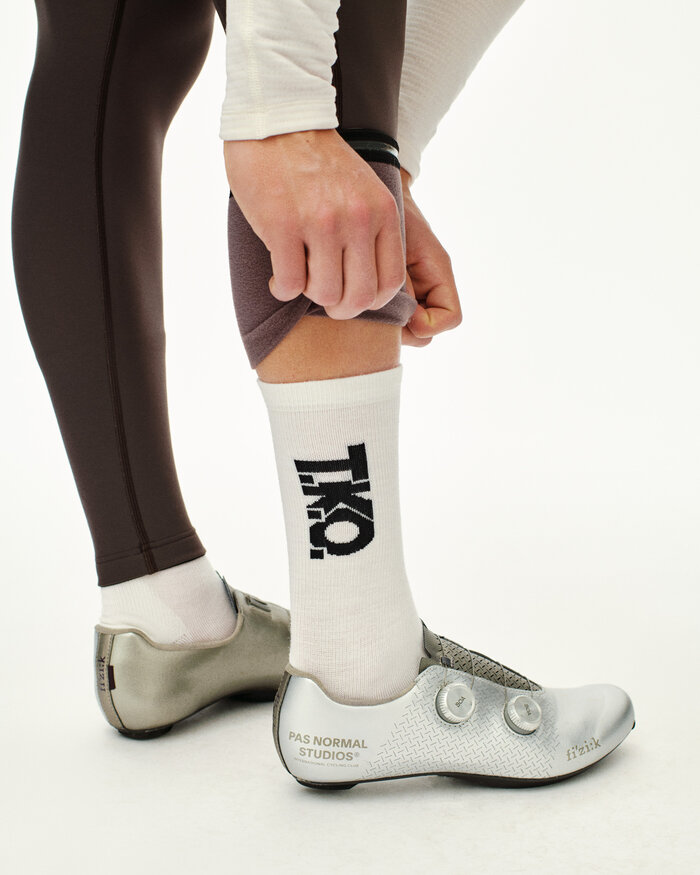 Pas Normal Studios T.K.O. Thermal Wool Socks - White - Bataia