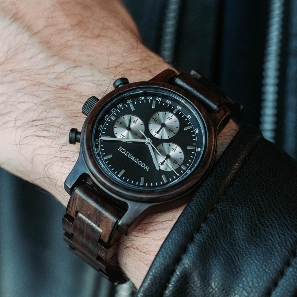 Chrono Night Sky | WoodWatch wooden watch | Free shipping - WoodWatch