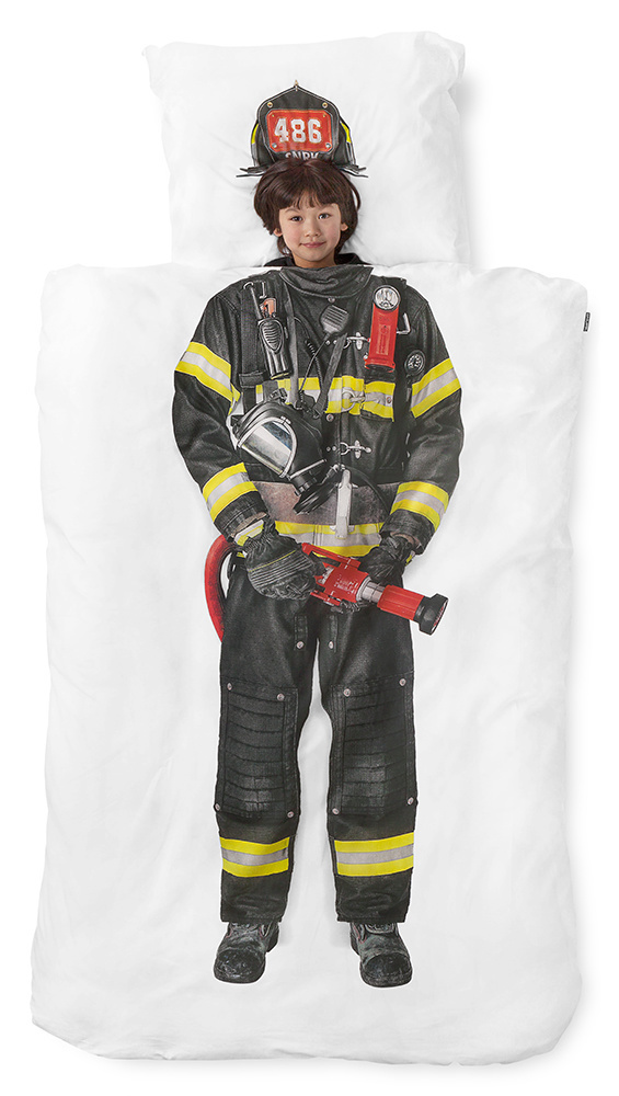 Dekbedovertrek Firefighter SNURK - www.lieffeling.nl